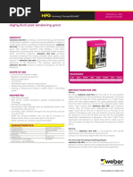 Webertec 301 Non-Shrink Grout Data Sheet | PDF | Concrete | Composite ...