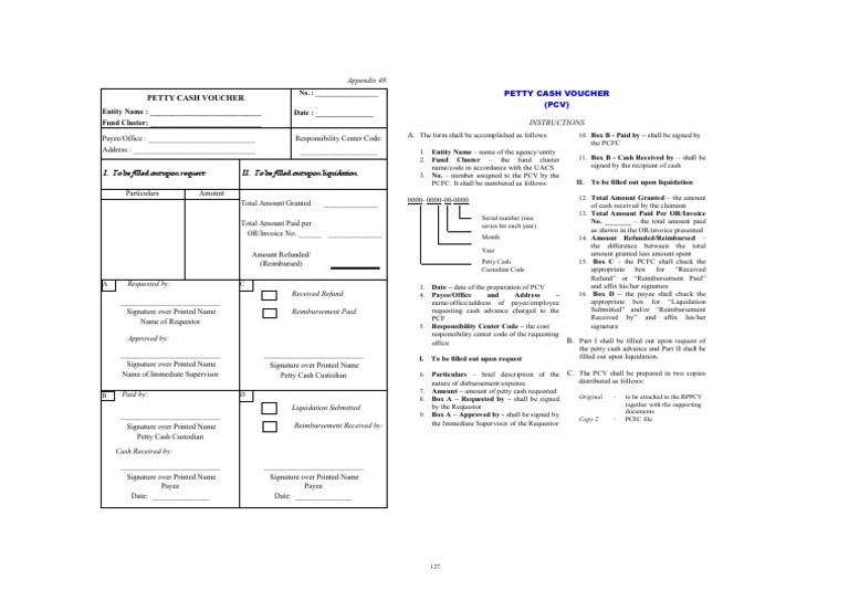 Appendix 48 PCV With Inst. | PDF | Payments