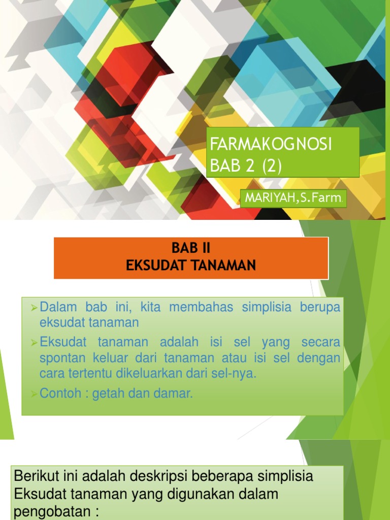 Farmakognosi - Kelas Xii - Bab 2-2 | PDF