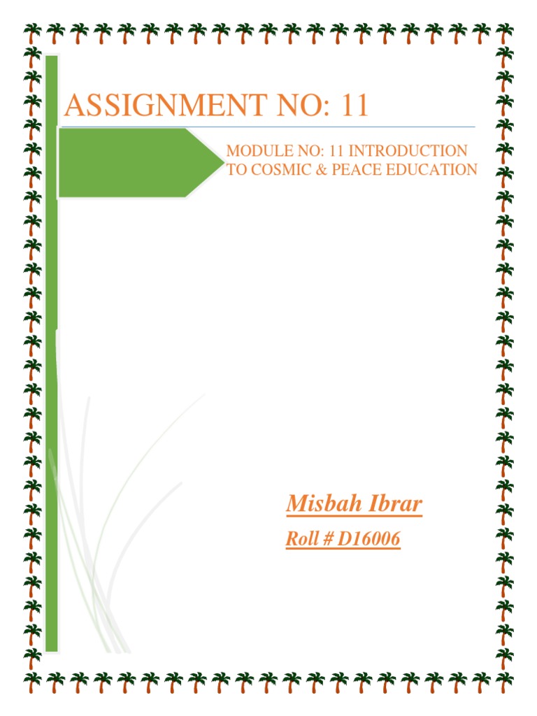 Montessori Cosmic Education Overview | PDF | Montessori Education | Peace