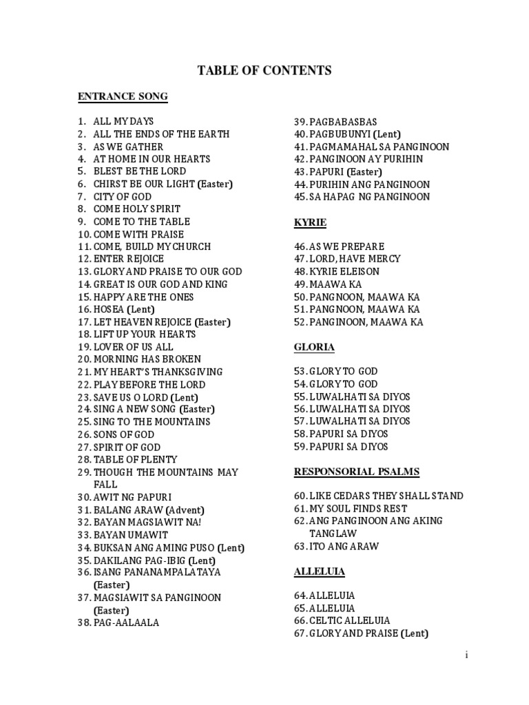 NEW SONG BOOK 2021 (Edited) | PDF | Mercy | Lord's Prayer