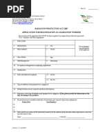Application Form For TLD Badge | PDF | Radiography | Radiation Therapy