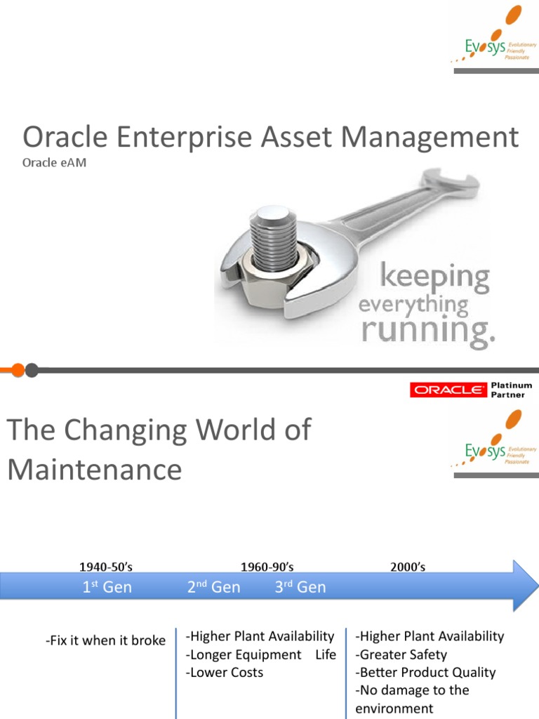 EAM Feature PPT | PDF | Oracle Corporation | Computing