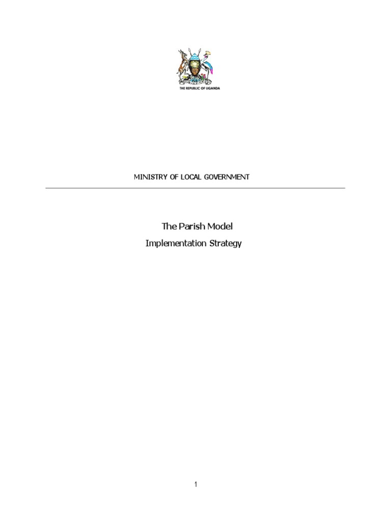 Parish Model Implementation Strategy MoLG | PDF | Audit | Agriculture