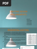 CIBSE Light Levels Guidelines | PDF