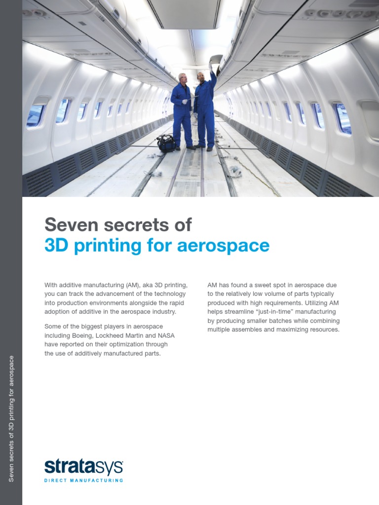 Seven Secrets Of: 3D Printing For Aerospace | PDF | 3 D Printing ...