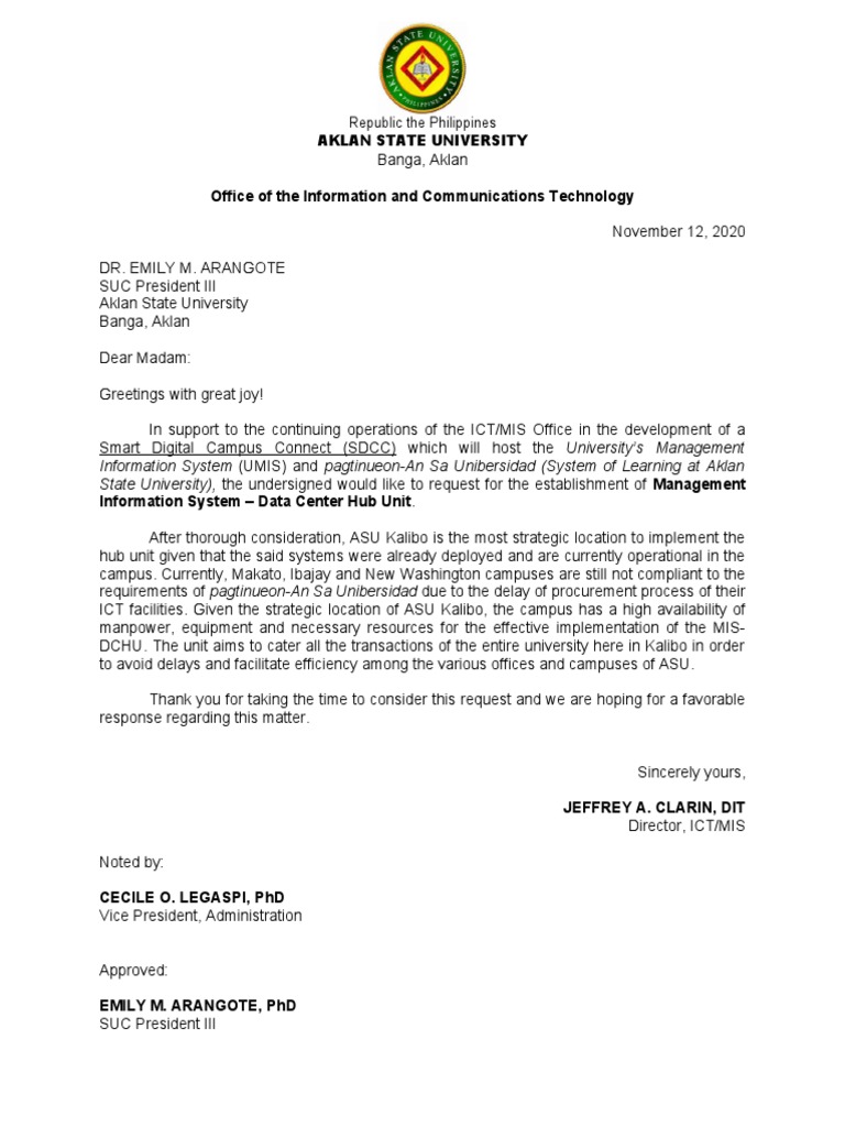 Mis - Data Center Hub Unit Request | PDF