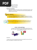 3 Operations On Functions | PDF | Function (Mathematics) | Subtraction