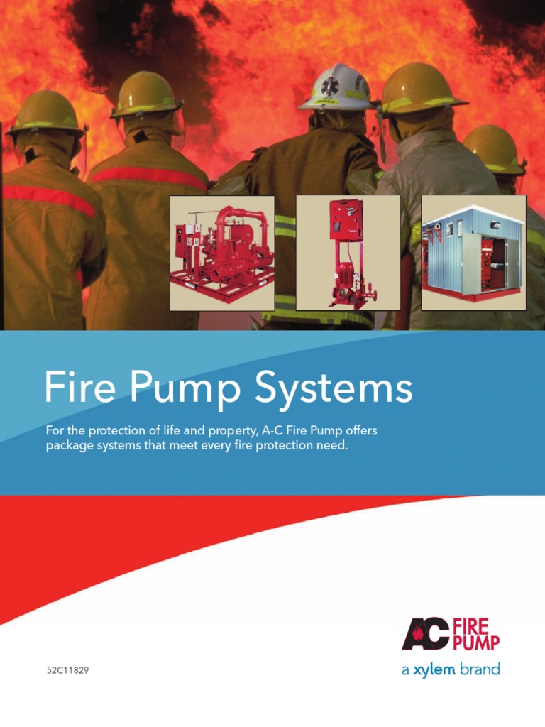 AC Fire Pump Systems-4 Color Brochure (English) | PDF | Pump | Engines