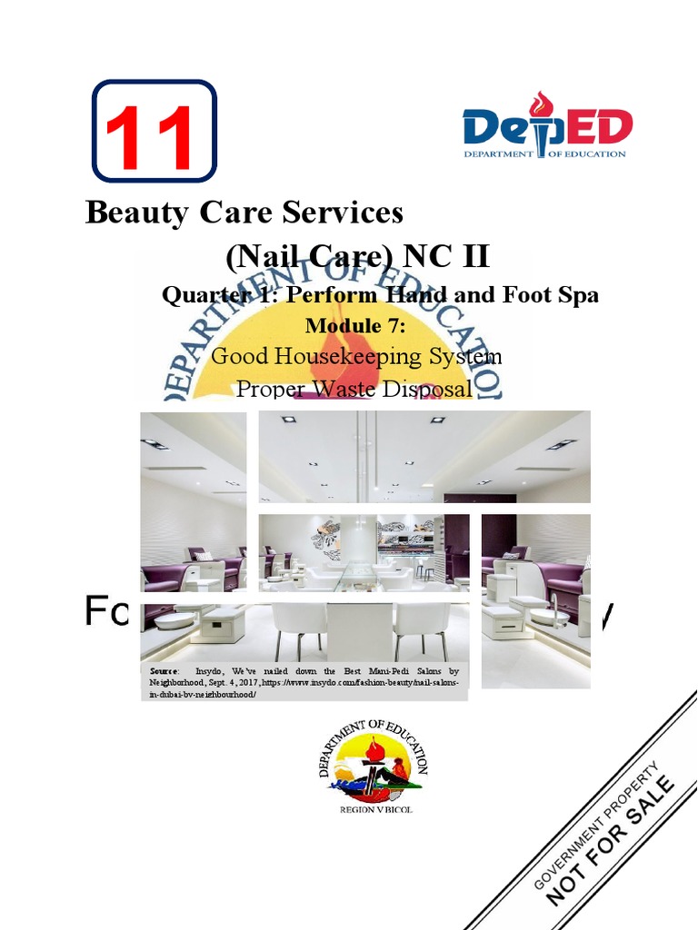 Beauty Care Nail Care Module 7 Q1 | PDF | Waste