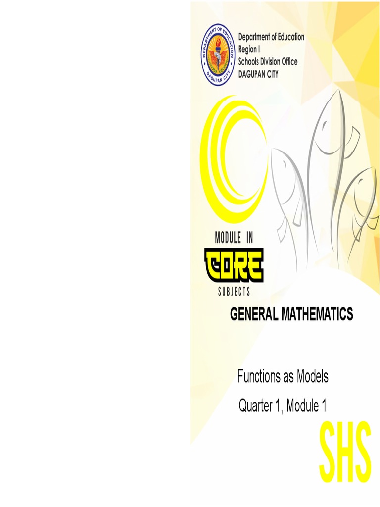 SHS 11-Gen Math Q1-Module 1-Functions of Models | PDF | Function (Mathematics) | Set (Mathematics)