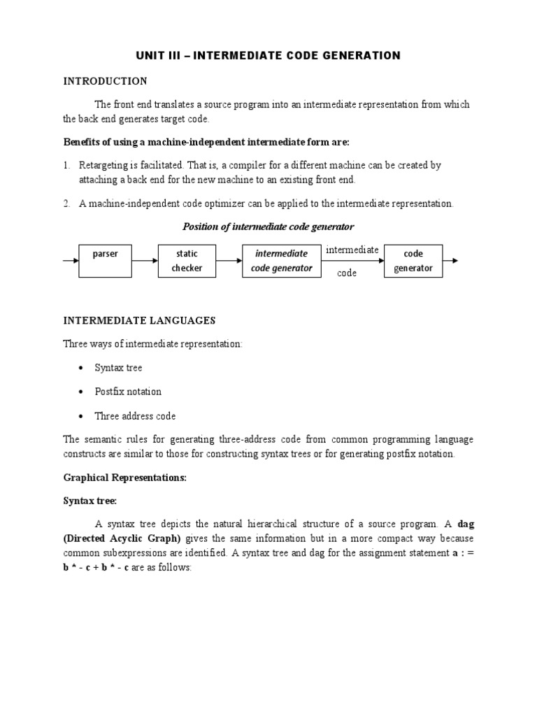 CS602PC - Compiler - Design - Lecture Notes - Unit - 3 | Download Free ...