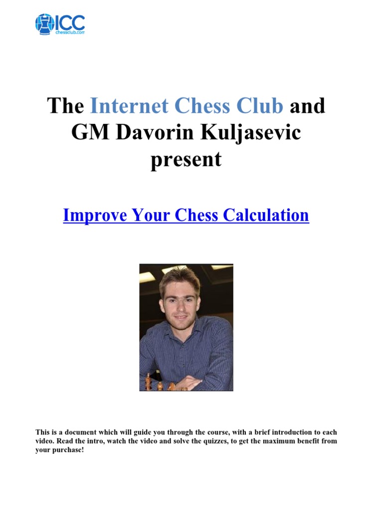 Improve Your Calculation Course Guide | PDF | Chess | Thought