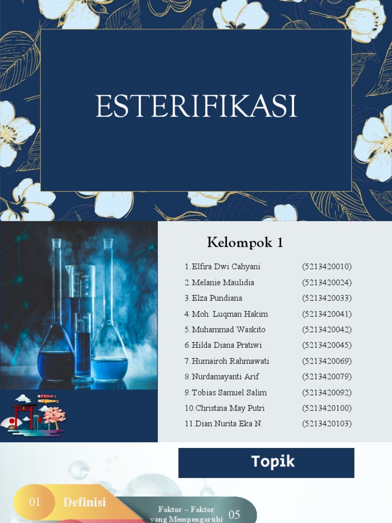 Kelompok 1 - Esterifikasi Revisi | PDF