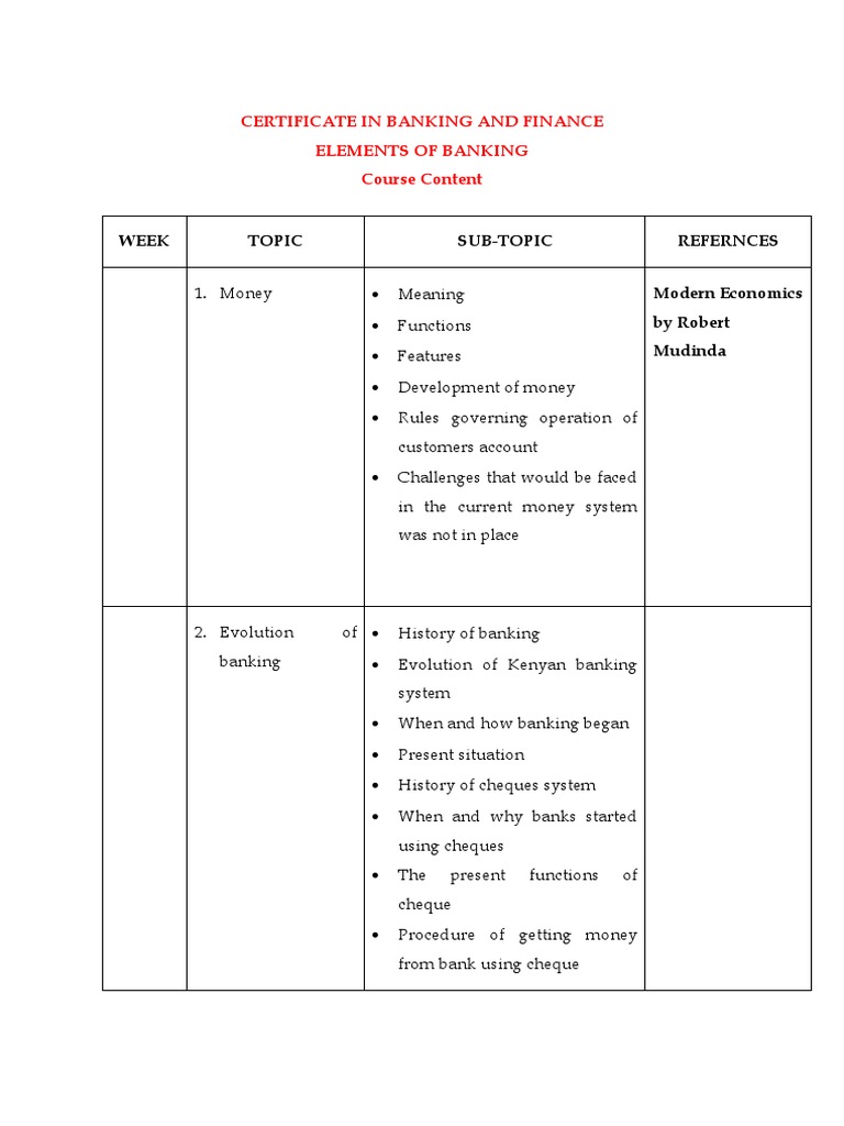 Elements of Banking | PDF | Transaction Account | Money