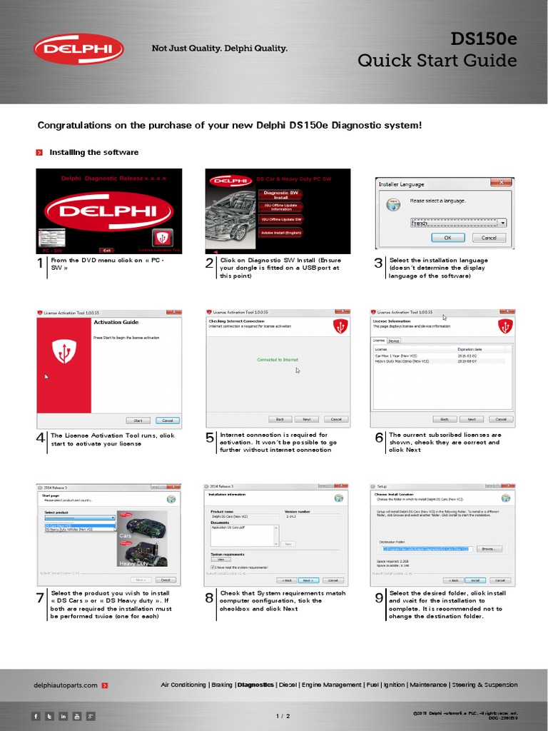 Delphi ds150 e Vci Software Quick Start Guide | PDF | Computing ...