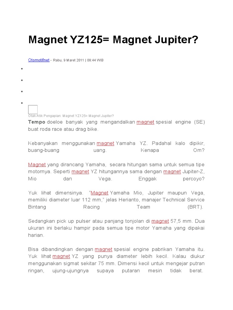 Magnet, PickUp, Pulser | PDF