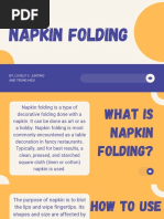 15 Napkins Fold | PDF | Tableware | Leisure