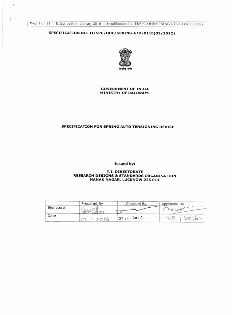 TI SPC OHE Spring ATD 0110 03 2012 | PDF