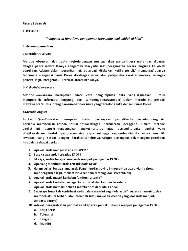 Fanatisme KPOP dan Akidah Akhlak | PDF