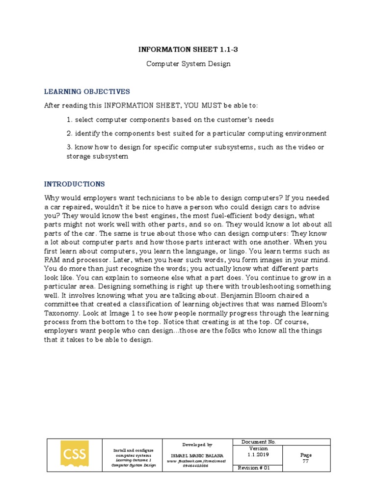 Computer System Design Overview | PDF | Workstation | Laptop