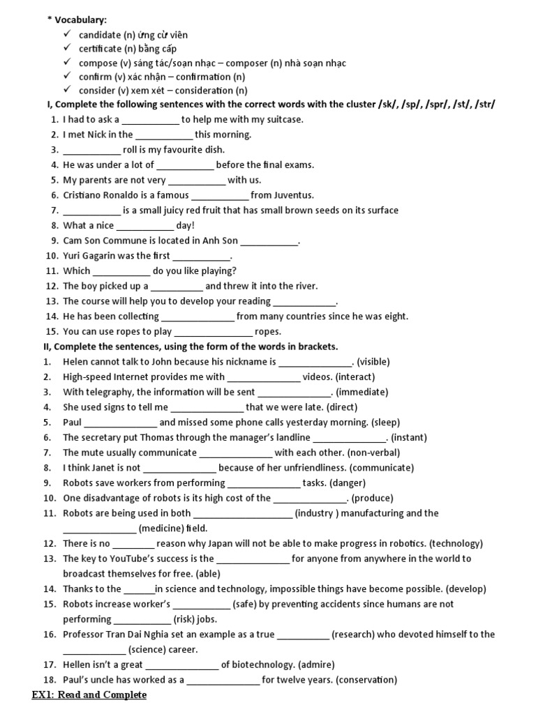 Vocabulary | PDF | Robot | Robotics