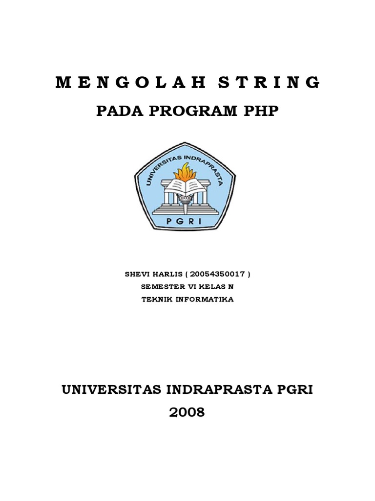 Mengolah String Pada Program PHP | PDF | Komputer