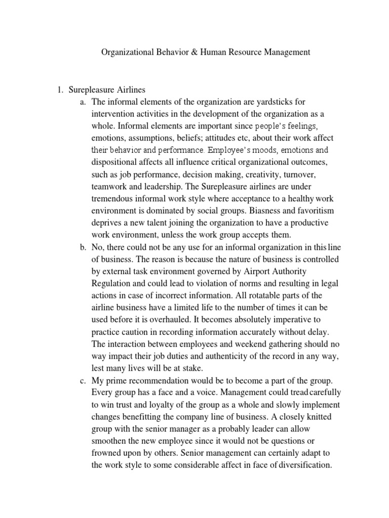 OBHR - Assignment | PDF | Extraversion And Introversion | Organizational Behavior