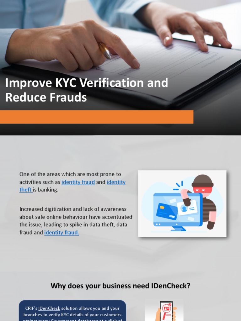 Identity Verification - Identity Fraud - IdenCheck | PDF