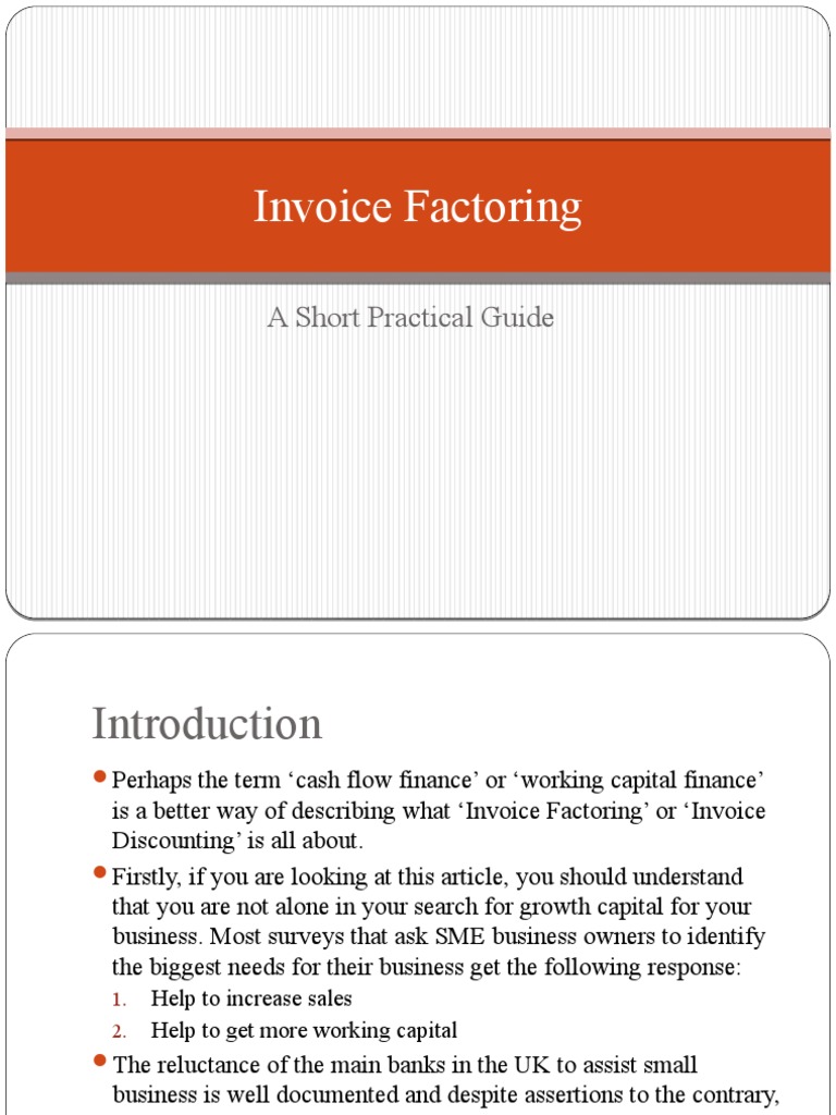 Invoice Factoring: A Short Practical Guide | Download Free PDF ...