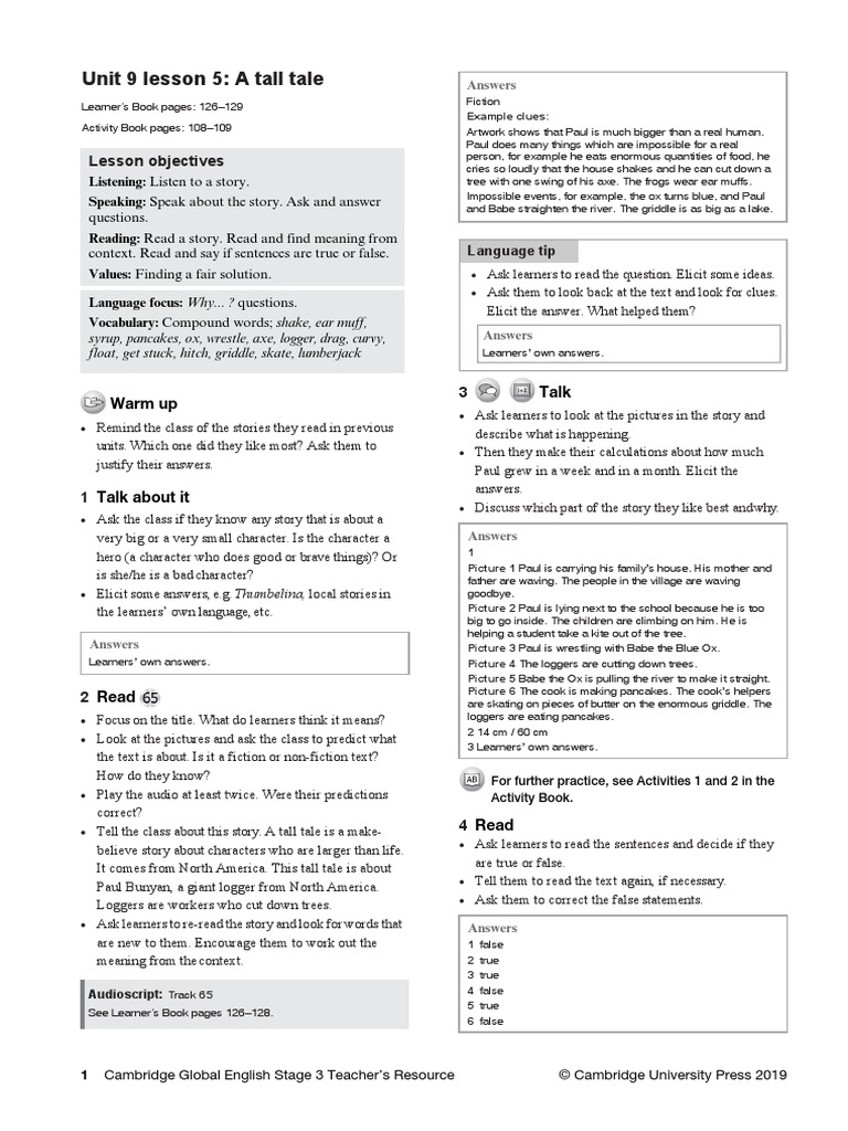 Lesson Plan 9 5 Big and Little GE3 | PDF | Language Arts & Discipline