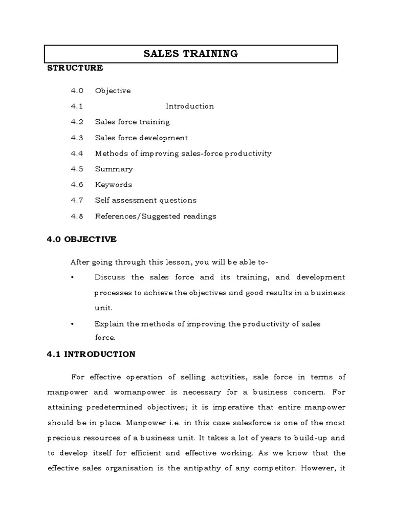 Sales Training Guide | PDF | Sales | Cognition