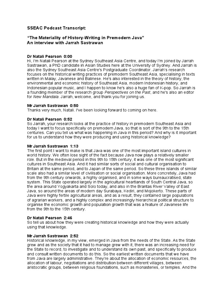 Transcript Jarrah Sastrawan | PDF | Java