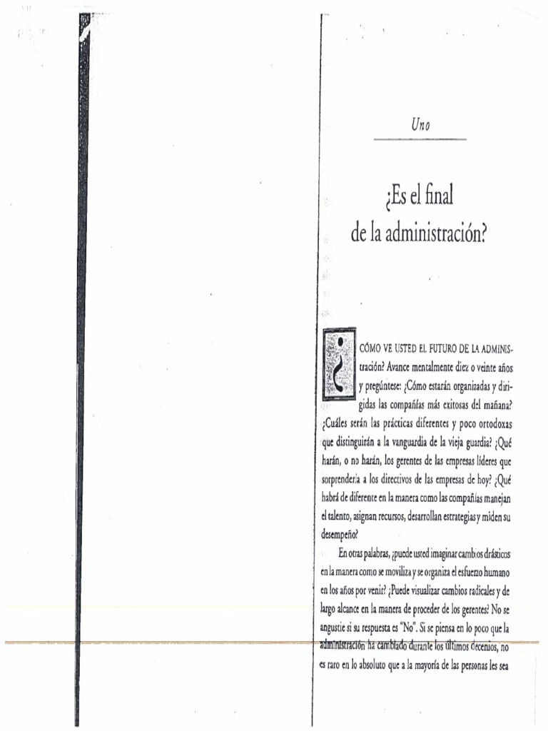 El Futuro de La Administracion Gary Hamel | PDF