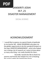 Disaster Management 9th Class Project | PDF | Natural Disasters ...