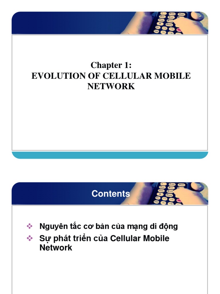 Evolution of Cellular Mobile Network | PDF | Cellular Network | Radio