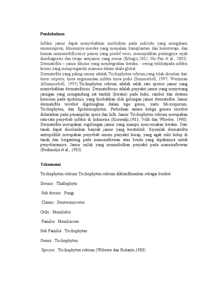 Trichophyton Rubrum | PDF