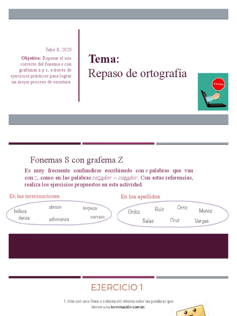 Ortografía S-C-Z y Raíz de Palabras | PDF