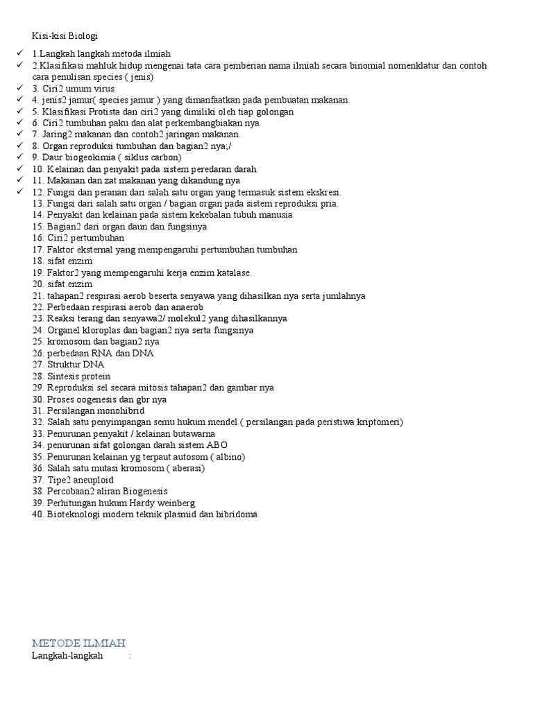 Kisi Bio | PDF | Kesehatan Holistik