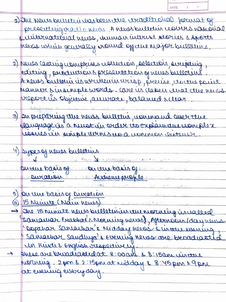 Types of News Bulletins | PDF