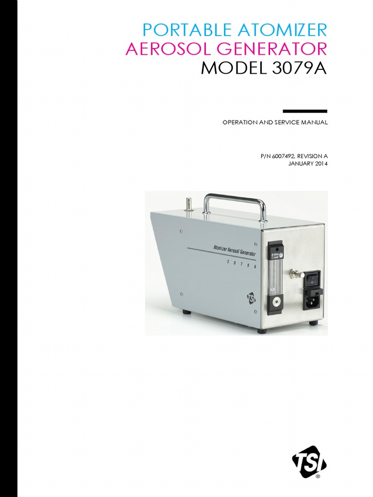 3079A Atomizer Aerosol Generator Topas 6007492A Web | Download Free PDF ...