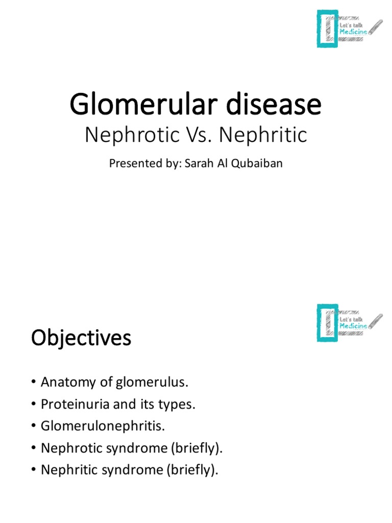 Understanding the Differences Between Nephrotic Syndrome and Nephritic ...