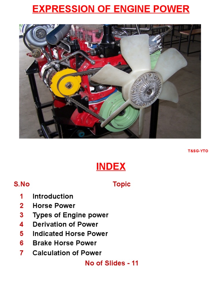 Calculating Engine Power | PDF | Horsepower | Power (Physics)
