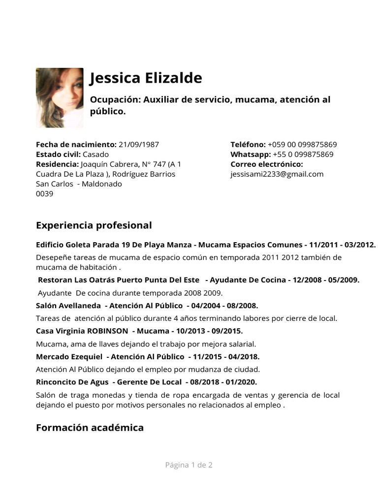 Jessica Elizalde 11-2020 | PDF | Crecimiento personal y profesional ...