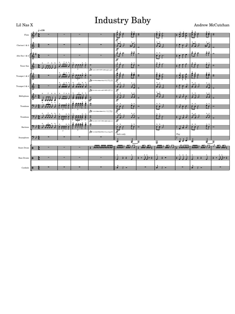 Industry Baby: Andrew Mccutchan Lil Nas X | PDF | Brass Instruments ...