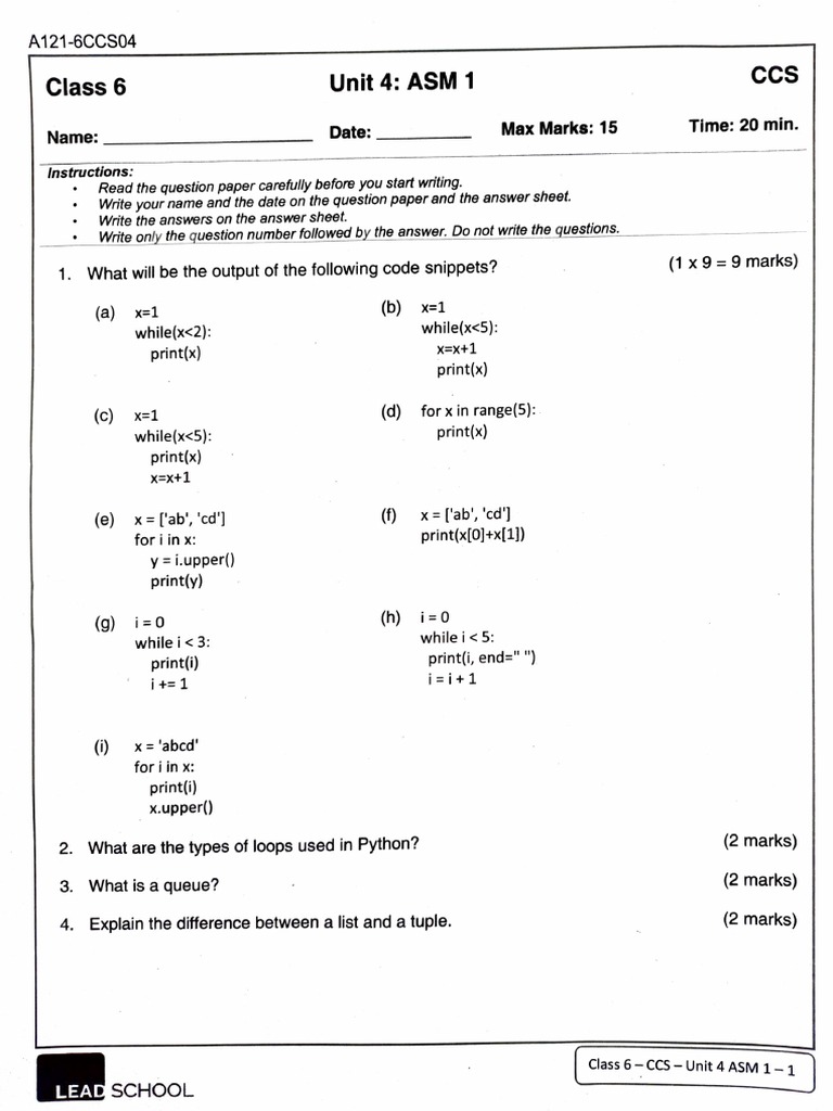 Class 6: Unit 4: Asm 1 Ccs | PDF | Programming Paradigms | Computer Architecture