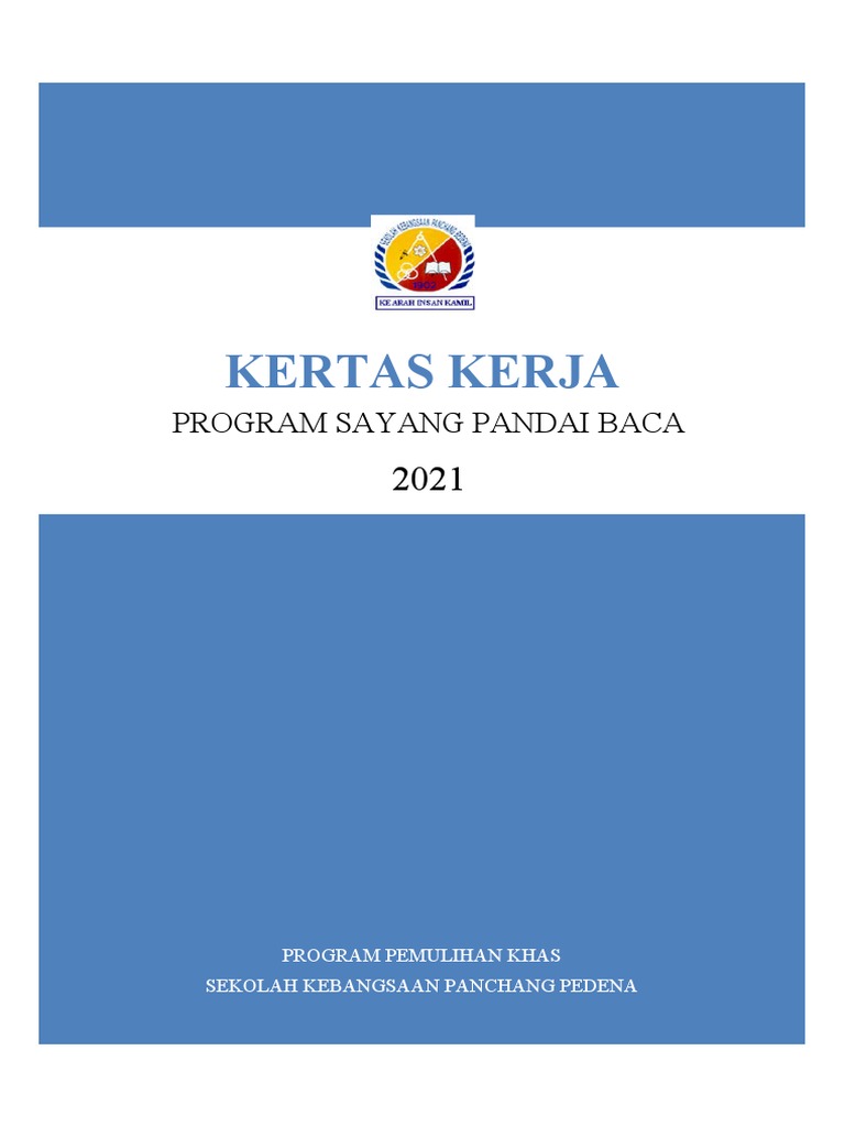 Kertas Kerja Program Sayang Pandai Baca2021 | PDF