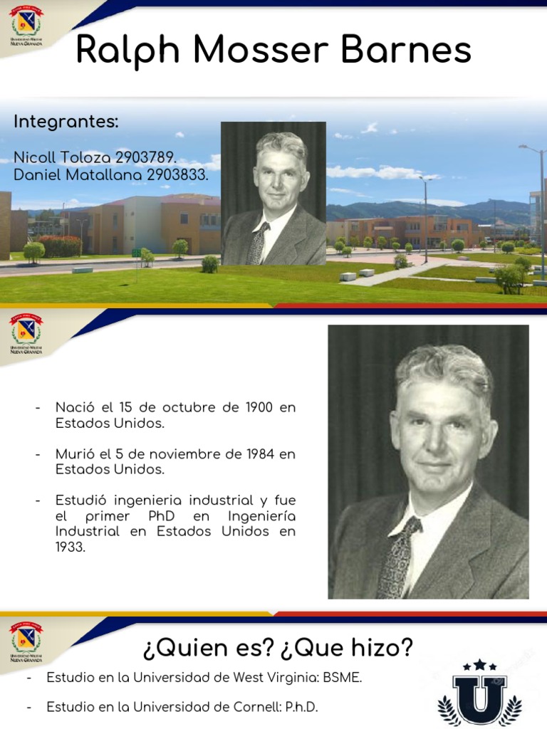 Exposicion Ralph Barnes | PDF | Ingeniería Industrial | Ingeniería