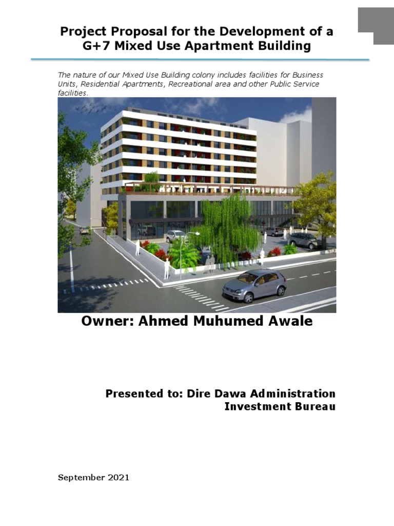 Project Proposal For G+7 Mixed Use Building | Download Free PDF ...