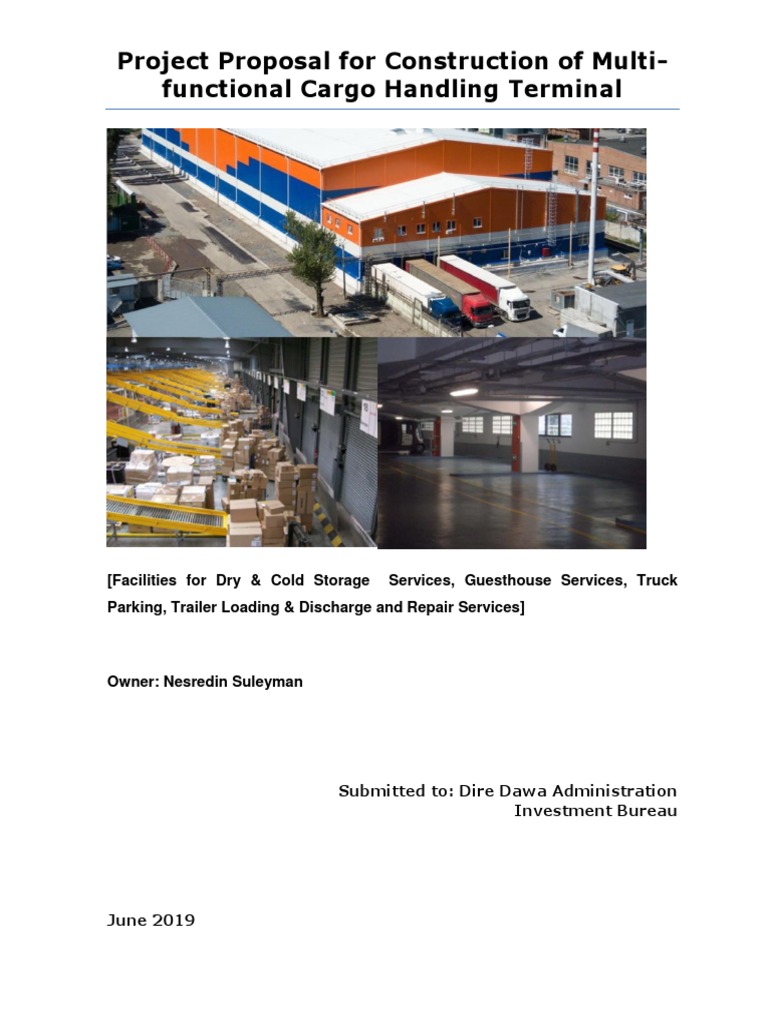Project Proposal For Cargo Terminal | PDF | Expense | Economic Growth